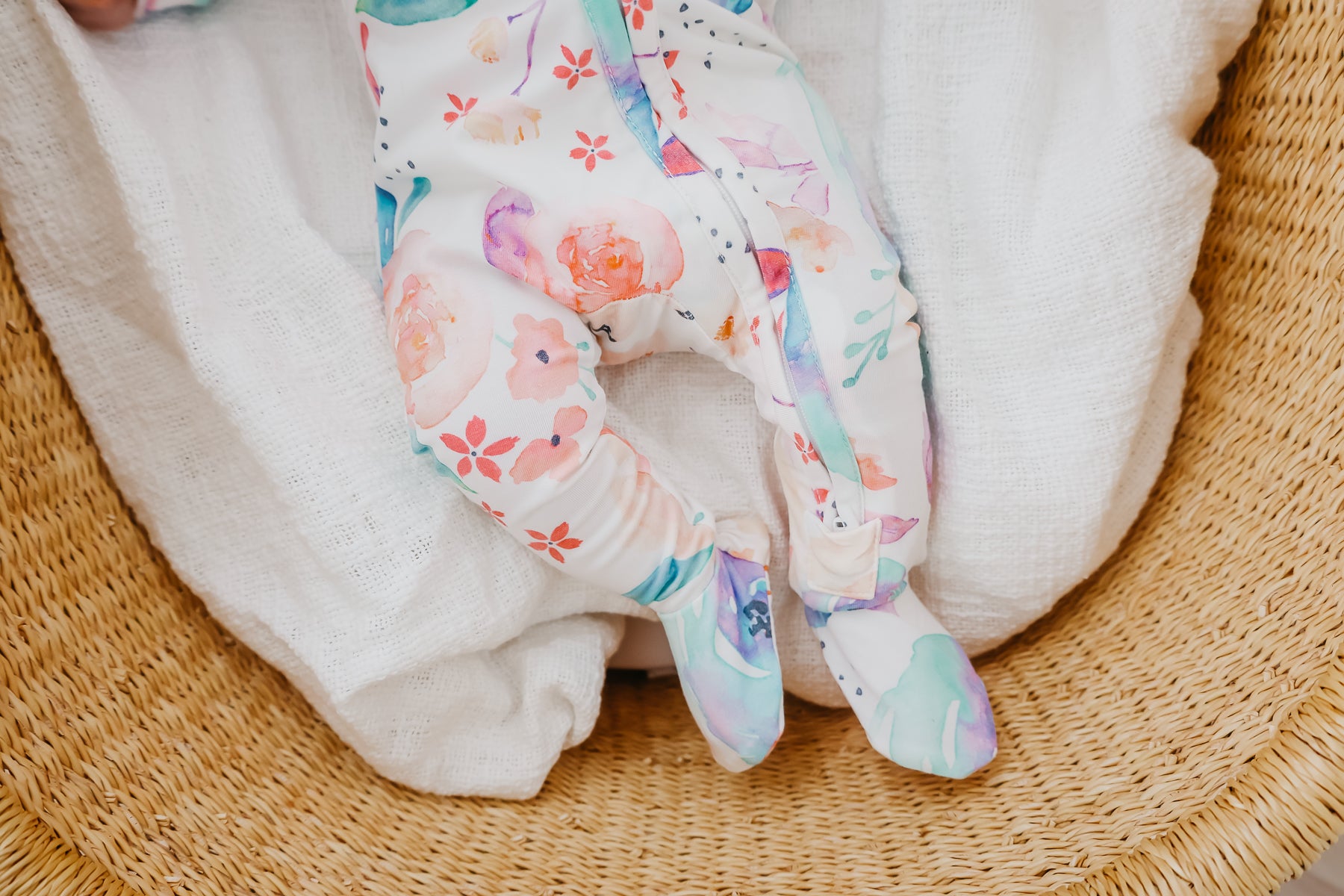 Convenient Zip-Up Footies Collection | Copper Pearl