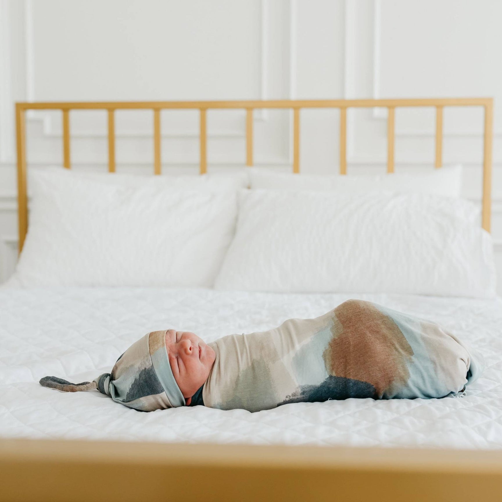Knit Swaddle Blanket - Picasso – Copper Pearl
