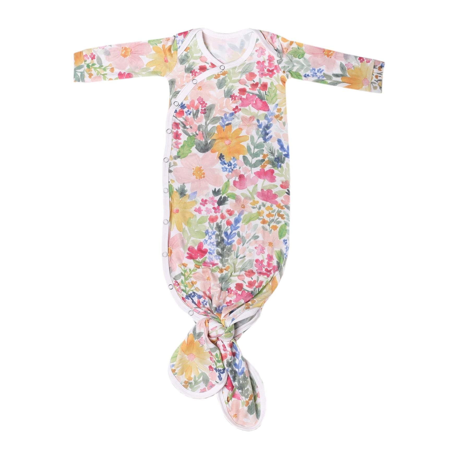 Newborn Knotted Gown - Lark – Copper Pearl