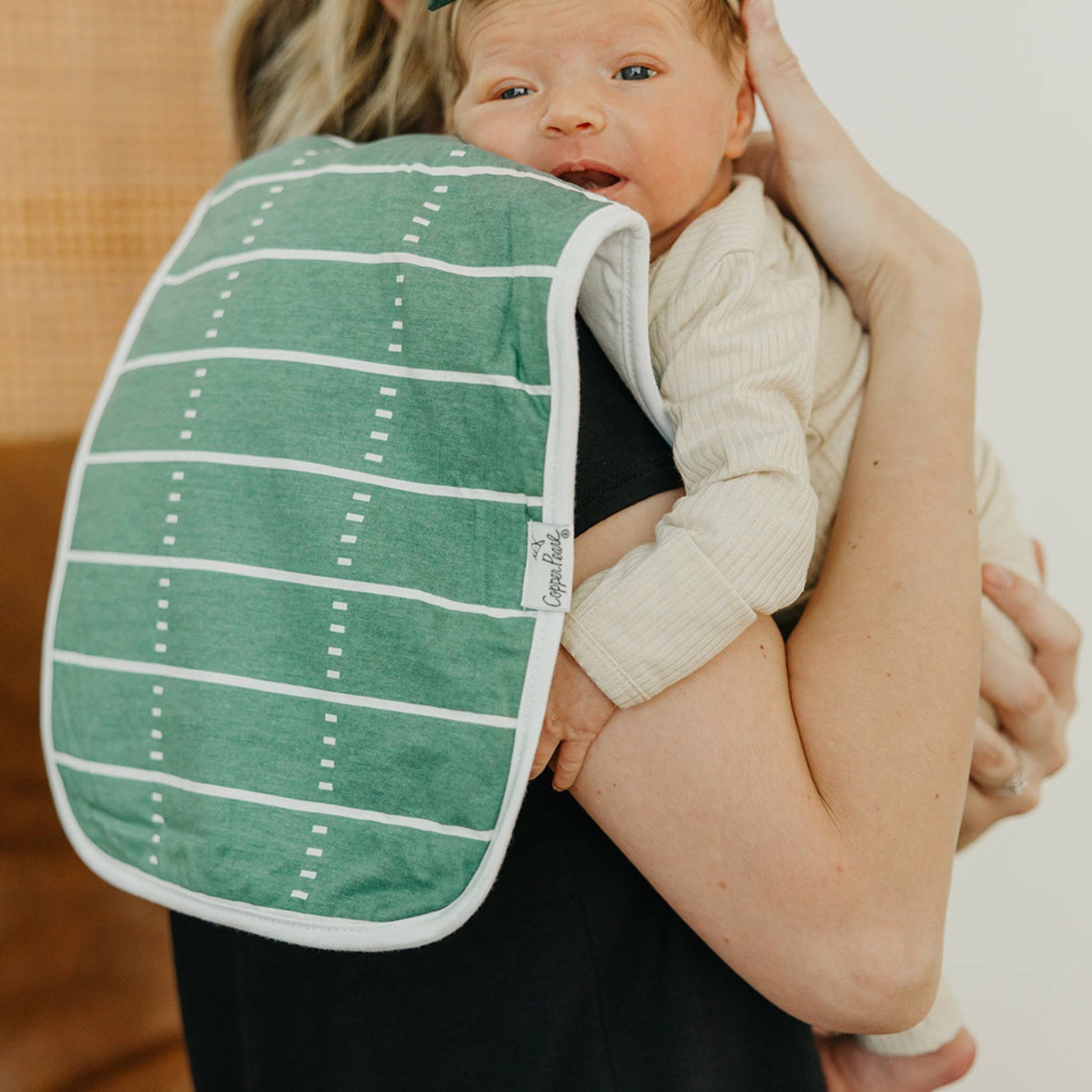 Copper Pearl Burp Clothes