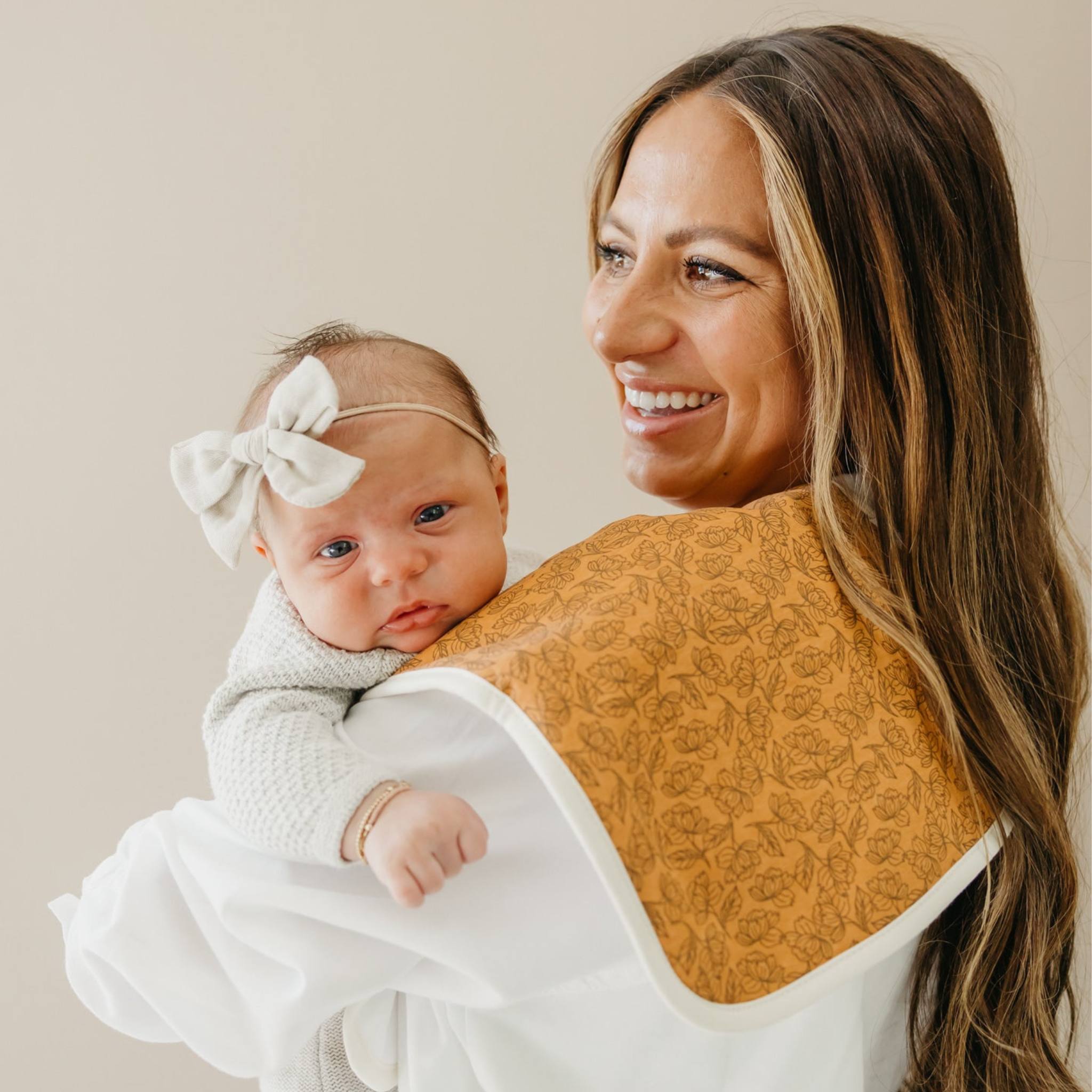 Copper Pearl Burp Clothes