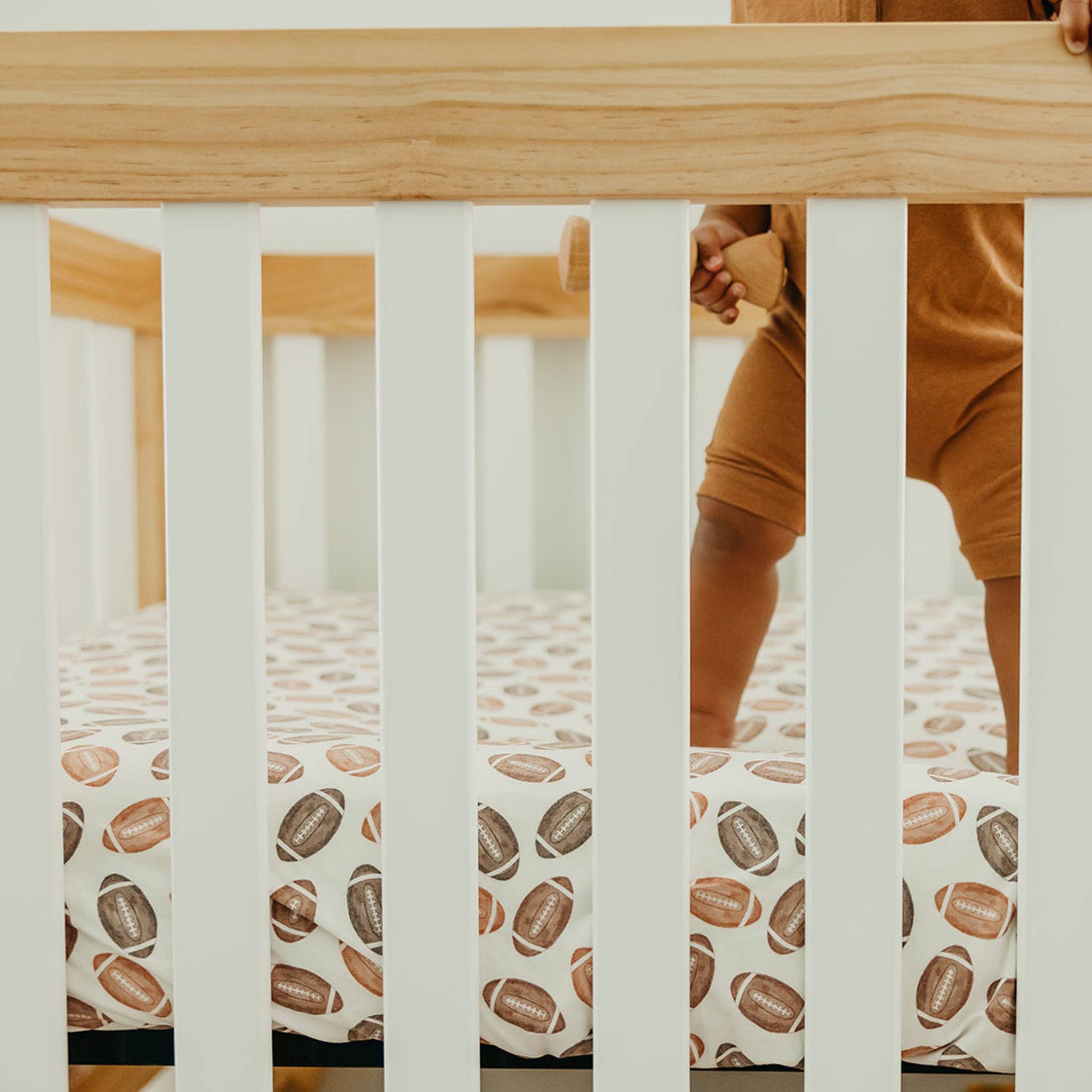 Premium Knit Fitted Crib Sheet - Blitz – Copper Pearl