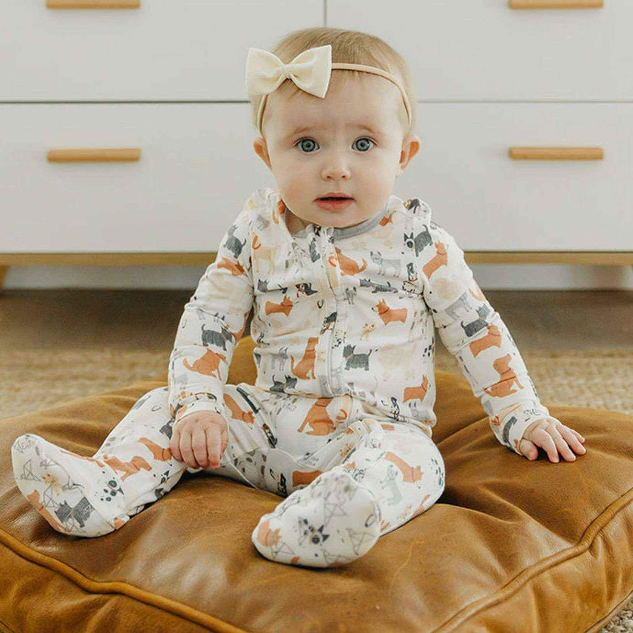 Zip-Up Footie Pajama - Rufus – Copper Pearl