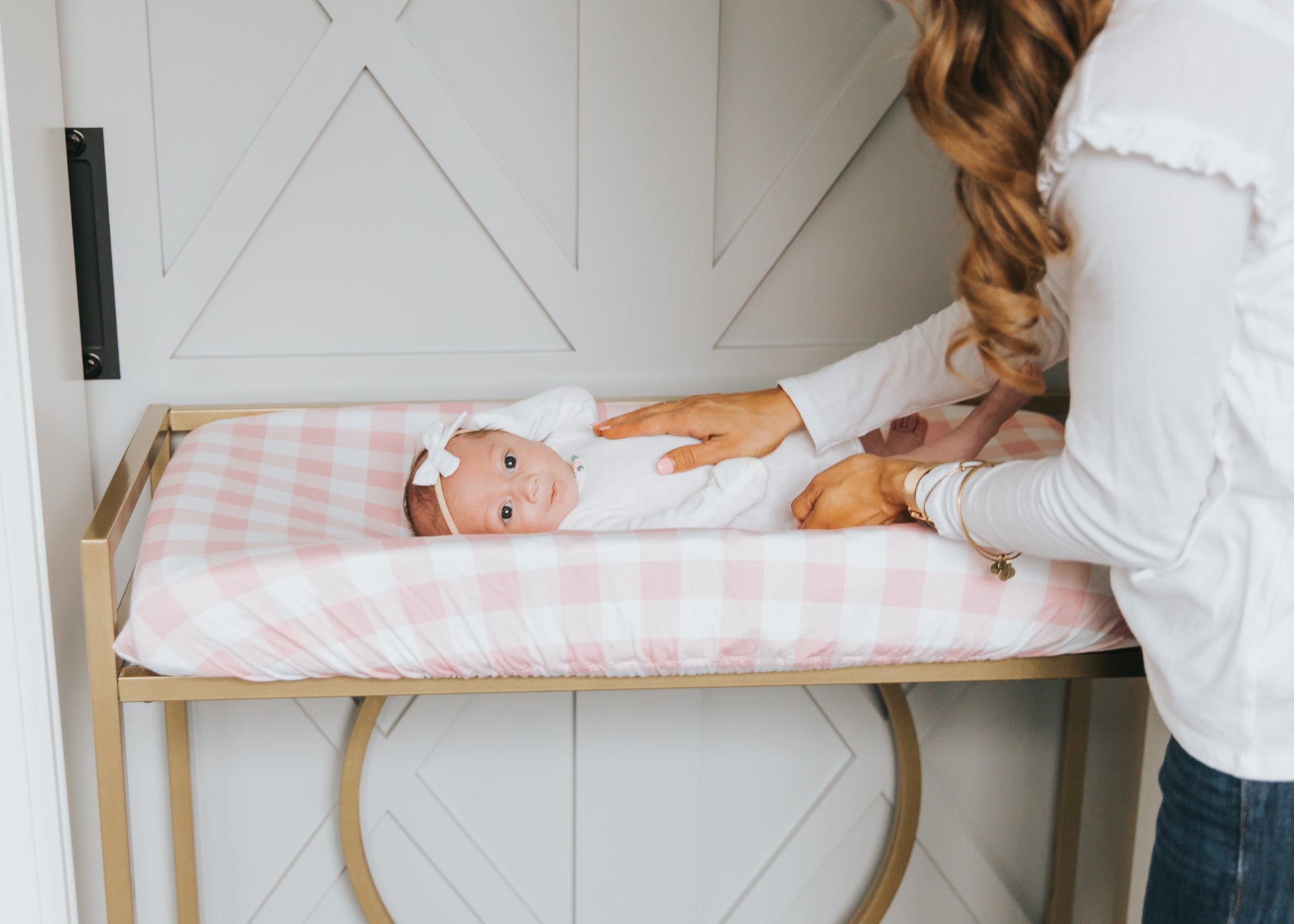 Premium Knit Diaper Changing Pad Cover - London – Copper Pearl