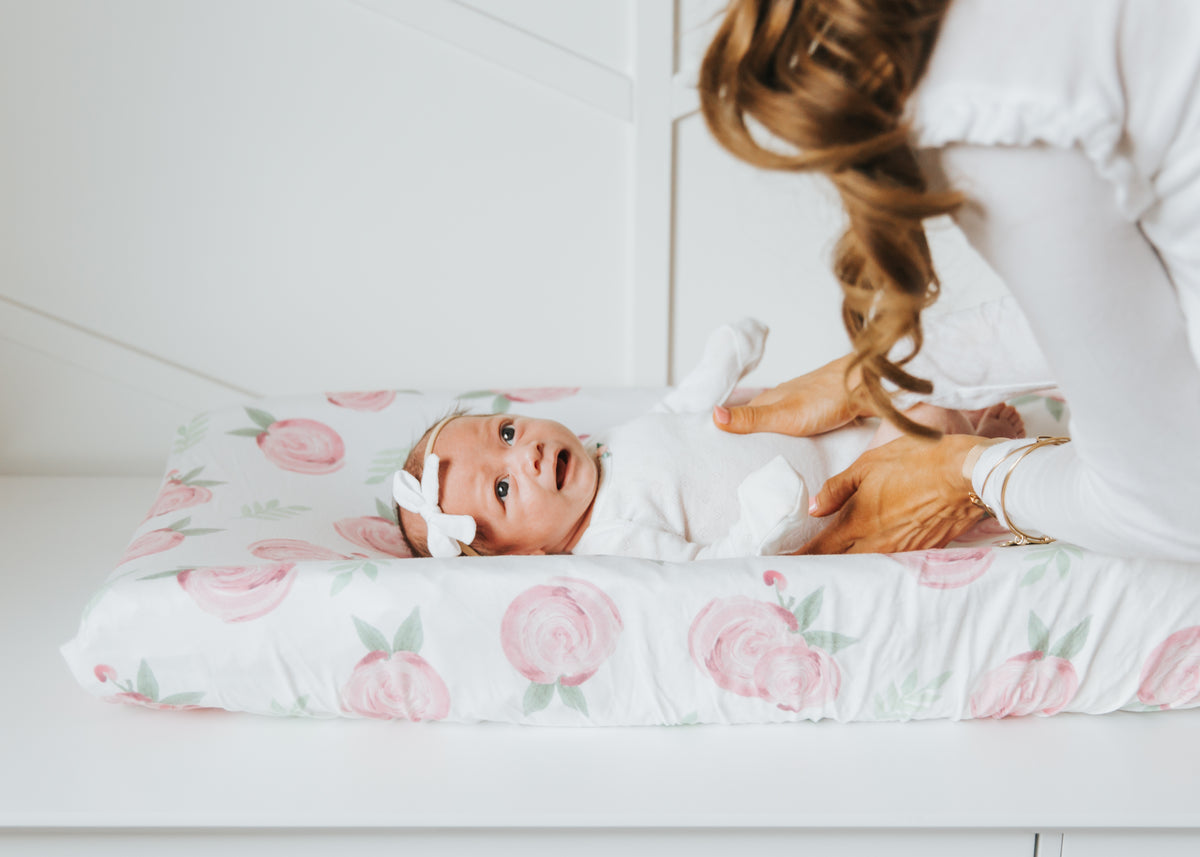 Premium Knit Diaper Changing Pad Cover - Grace – Copper Pearl