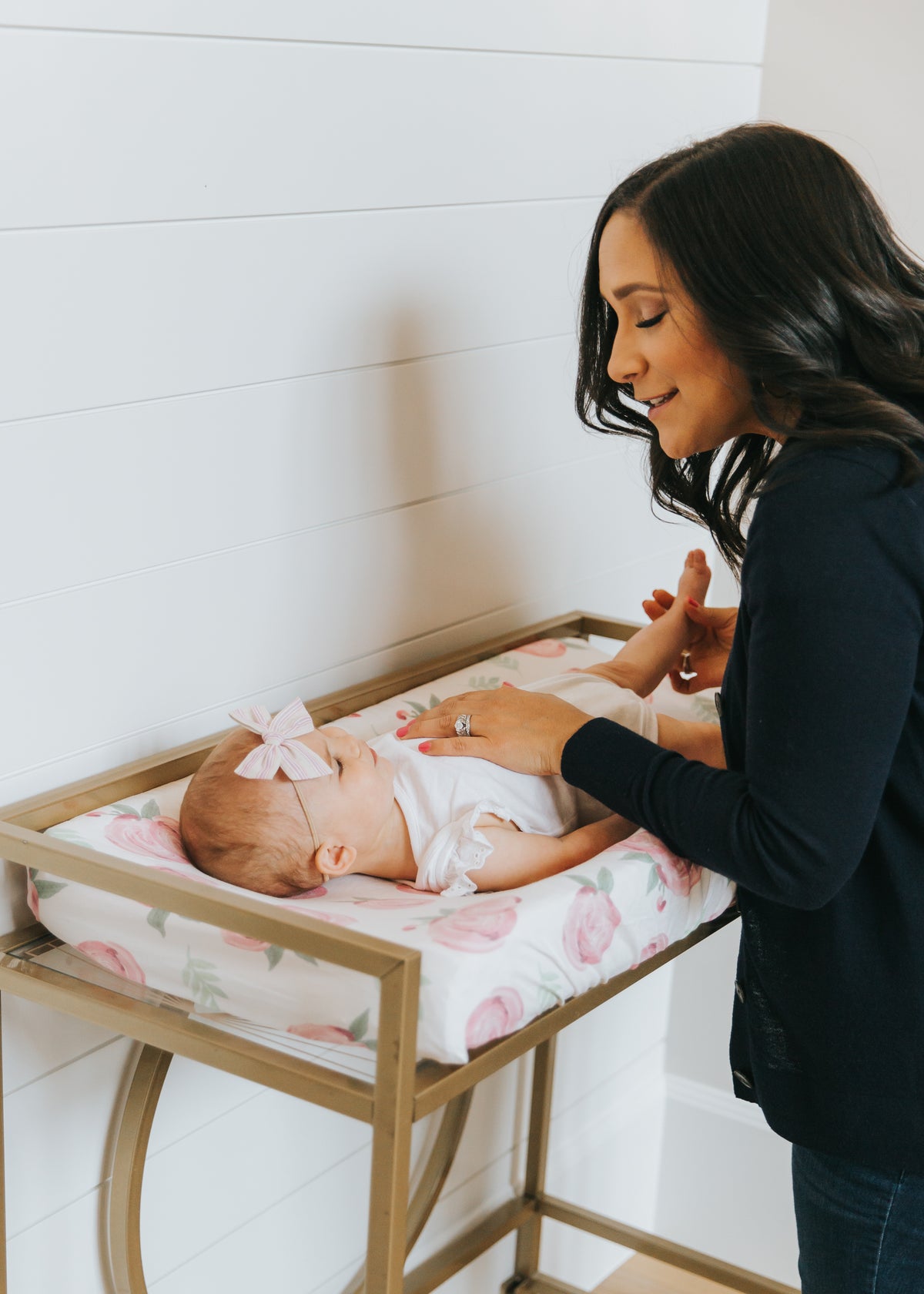 Premium Knit Diaper Changing Pad Cover - Grace – Copper Pearl