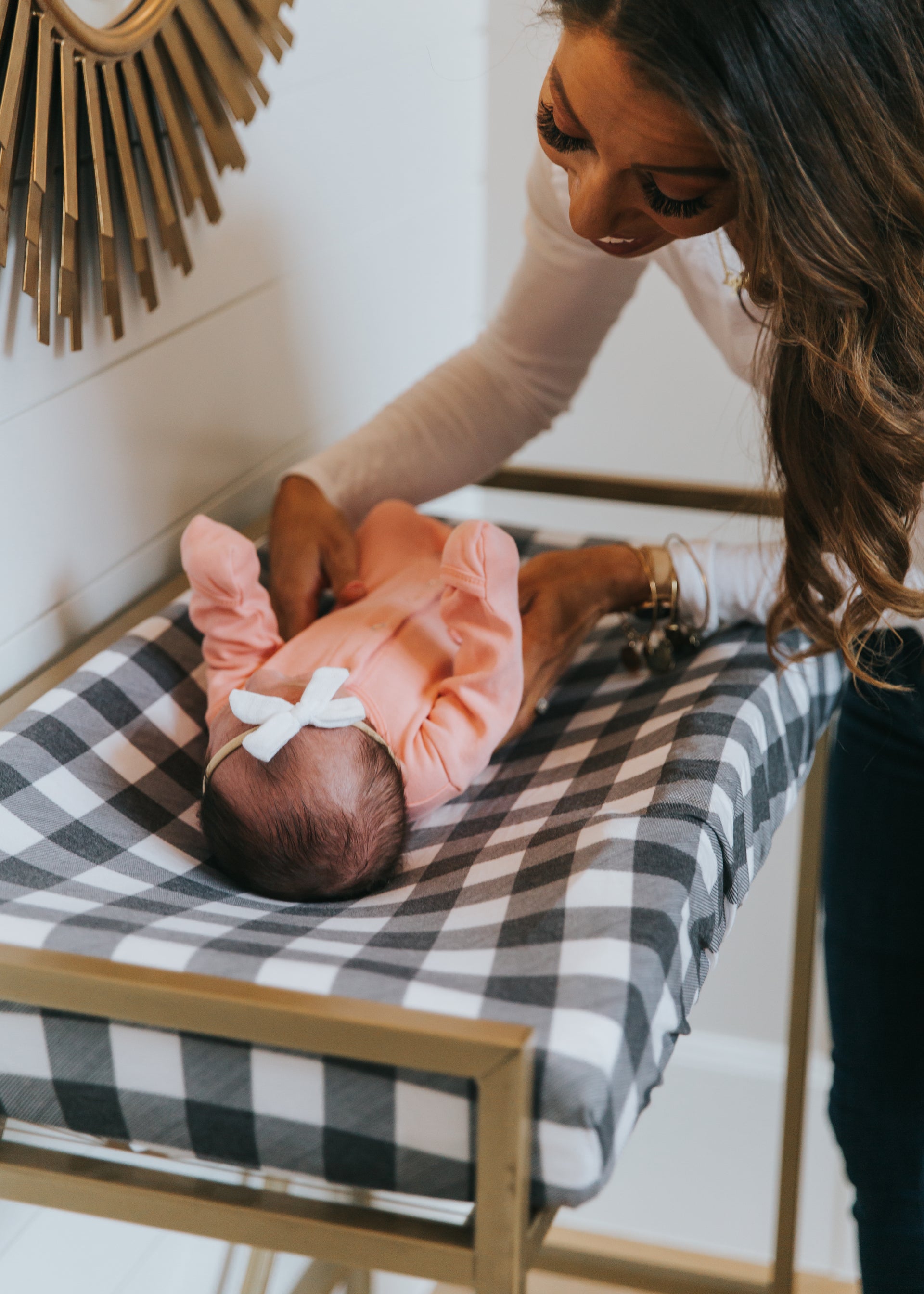 Premium Knit Diaper Changing Pad Cover - Scotland – Copper Pearl