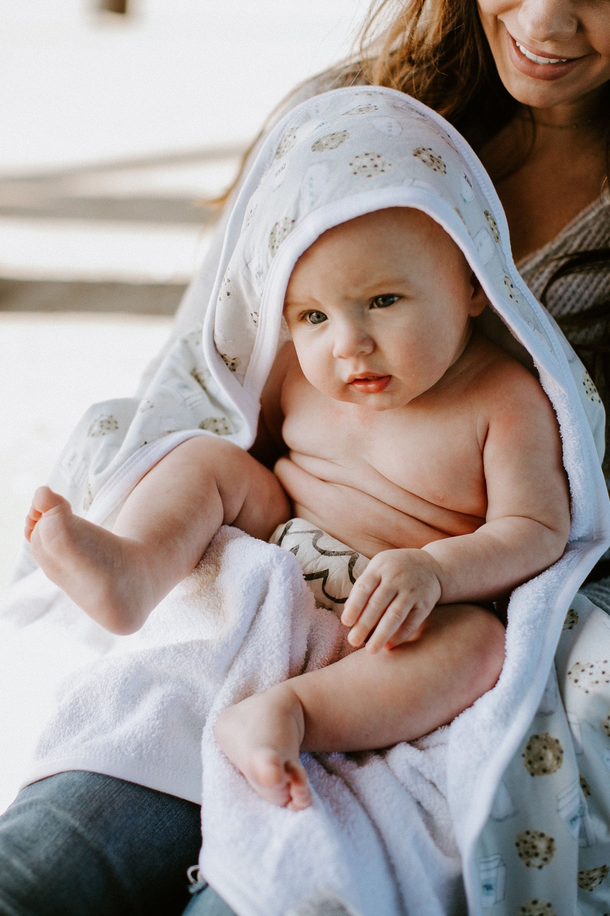 Premium Knit Hooded Towel - Chip – Copper Pearl