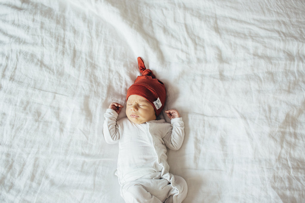Top Knot Hat - Rust – Copper Pearl