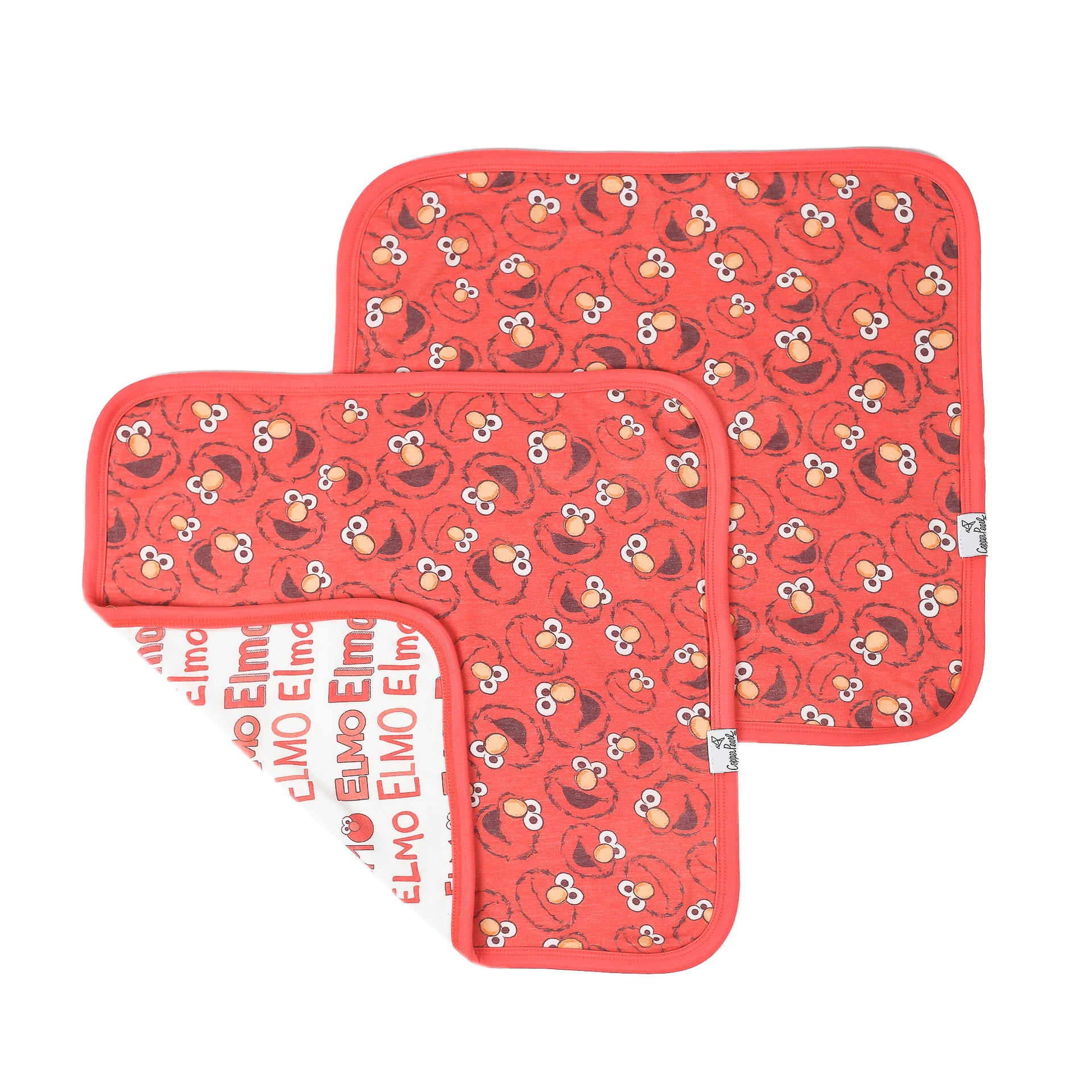 Premium Burp Cloths - Elmo – Copper Pearl
