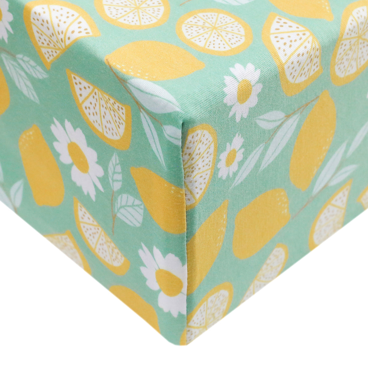 Premium Knit Fitted Crib Sheet - Lemon – Copper Pearl
